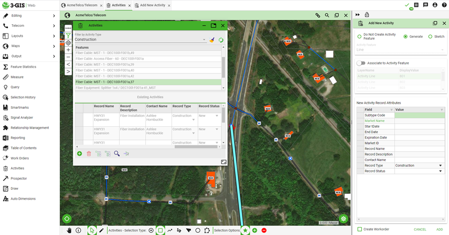 3-GIS | Construction activities tracking