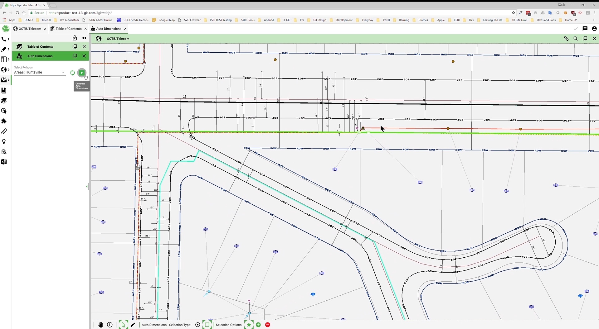 3-GIS | auto dimensions tool